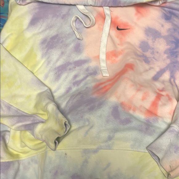 Nike | Tops | Cropped Nike Pastel Swirl Hoodie | Poshmark